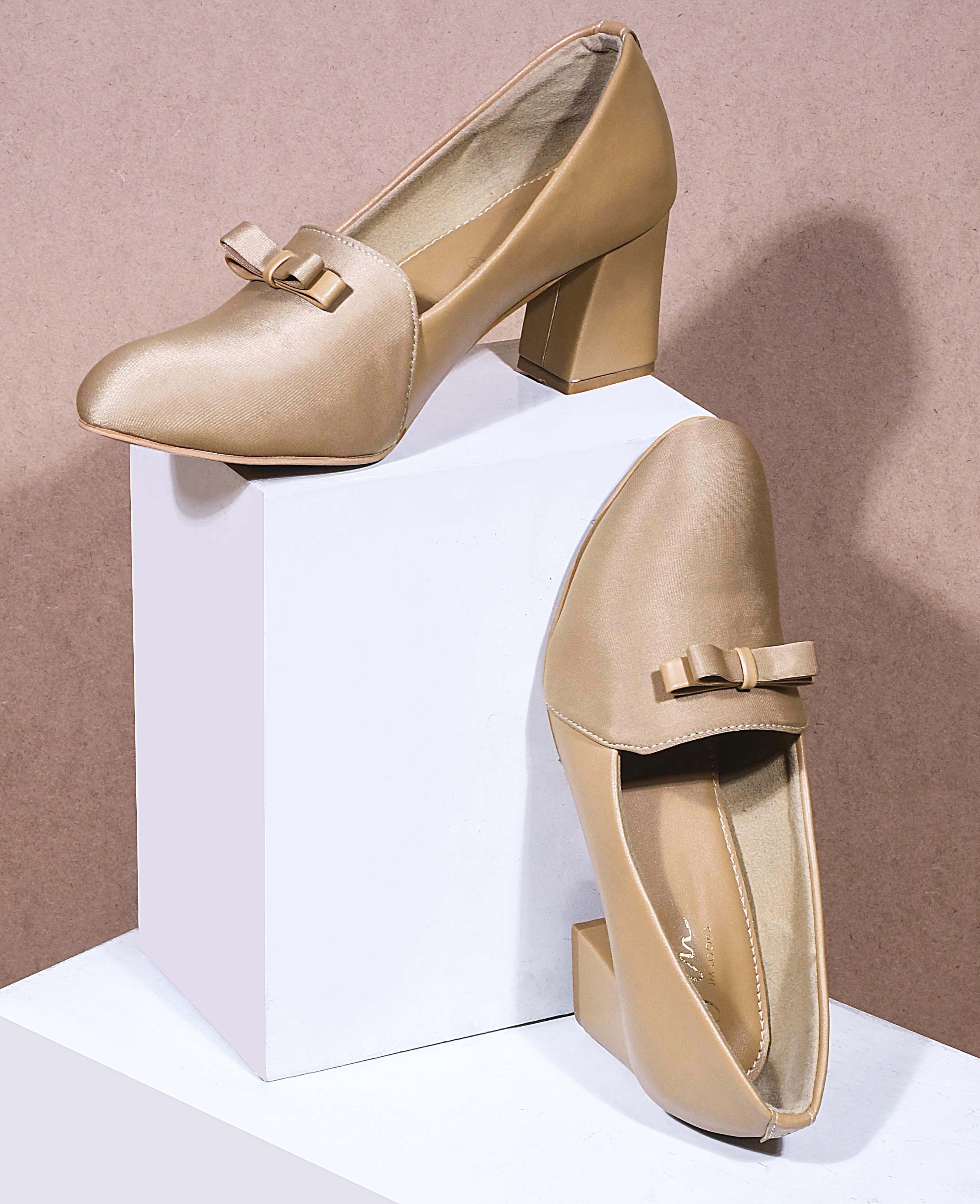 Block Heel with Bow Detail – JM LOOKS